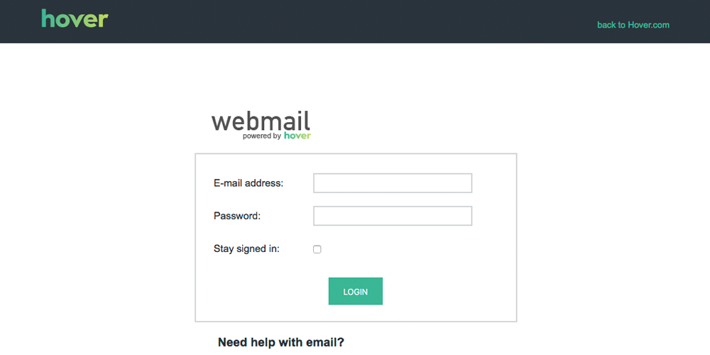 new webmail login | Hover Blog